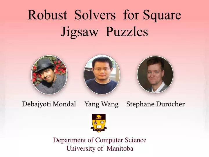 PPT - Robust Solvers for Square Jigsaw Puzzles PowerPoint Presentation - ID:2008188