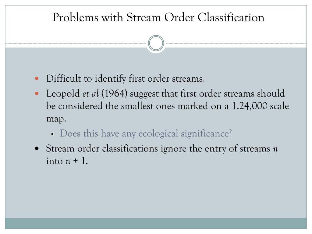 PPT - Stream Ecology SWES/WFSC/ECOL 471/571 PowerPoint Presentation ...