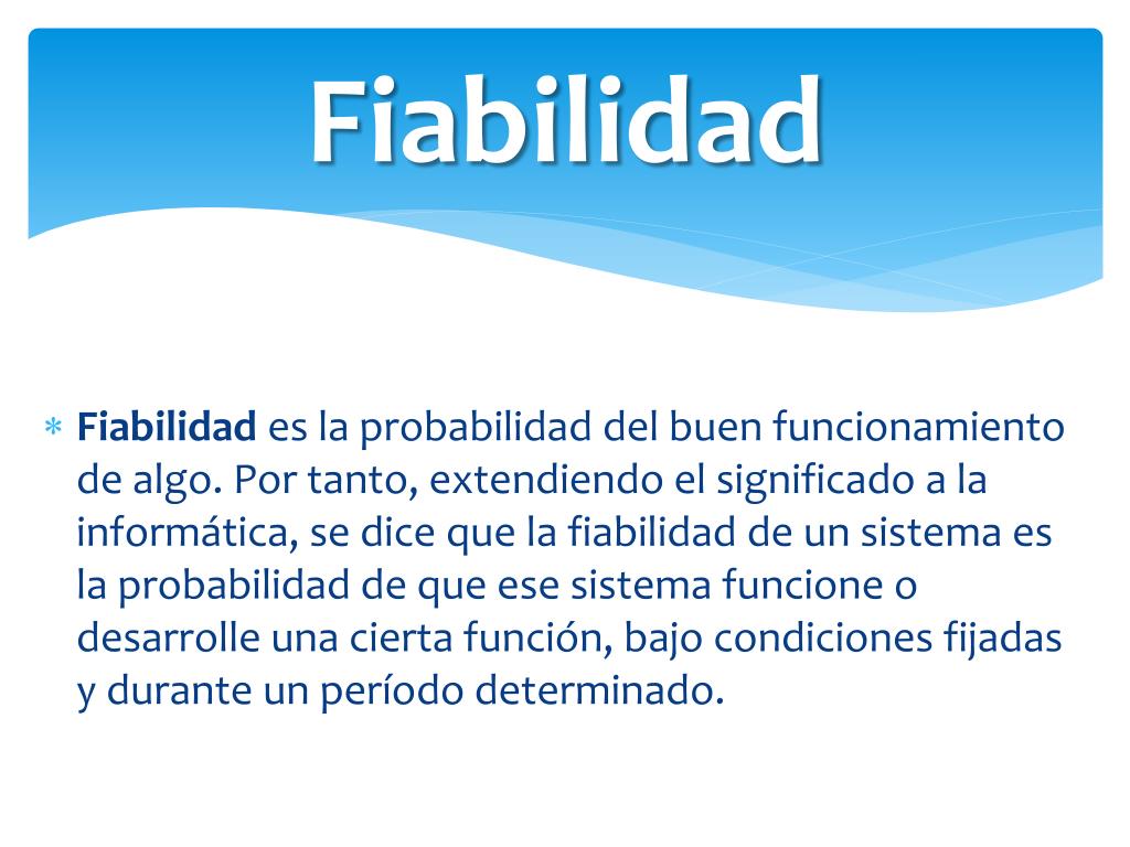 PPT - Fiabilidad, confidencialidad, integridad y disponibilidad ...