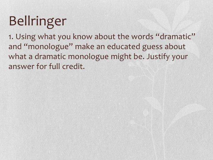 PPT - Introduction to Dramatic Monologues PowerPoint Presentation - ID ...