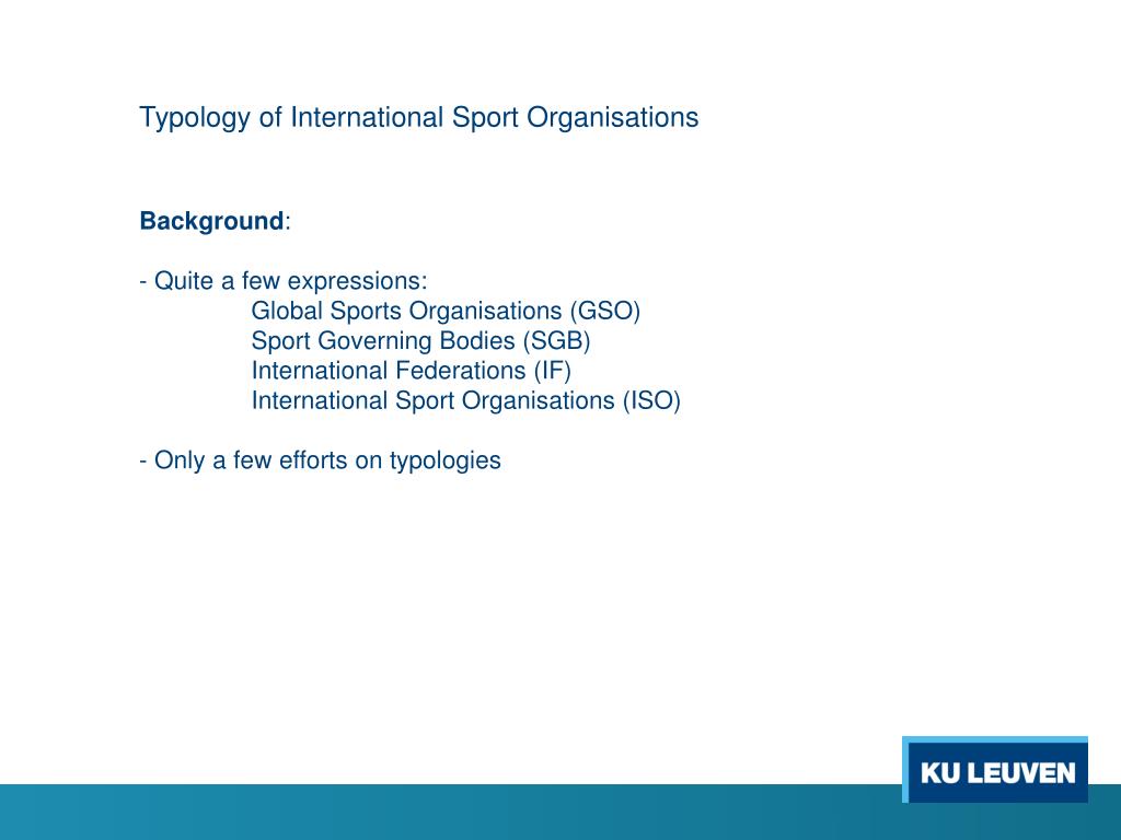 PPT - Good governance in international sports organisations PowerPoint ...