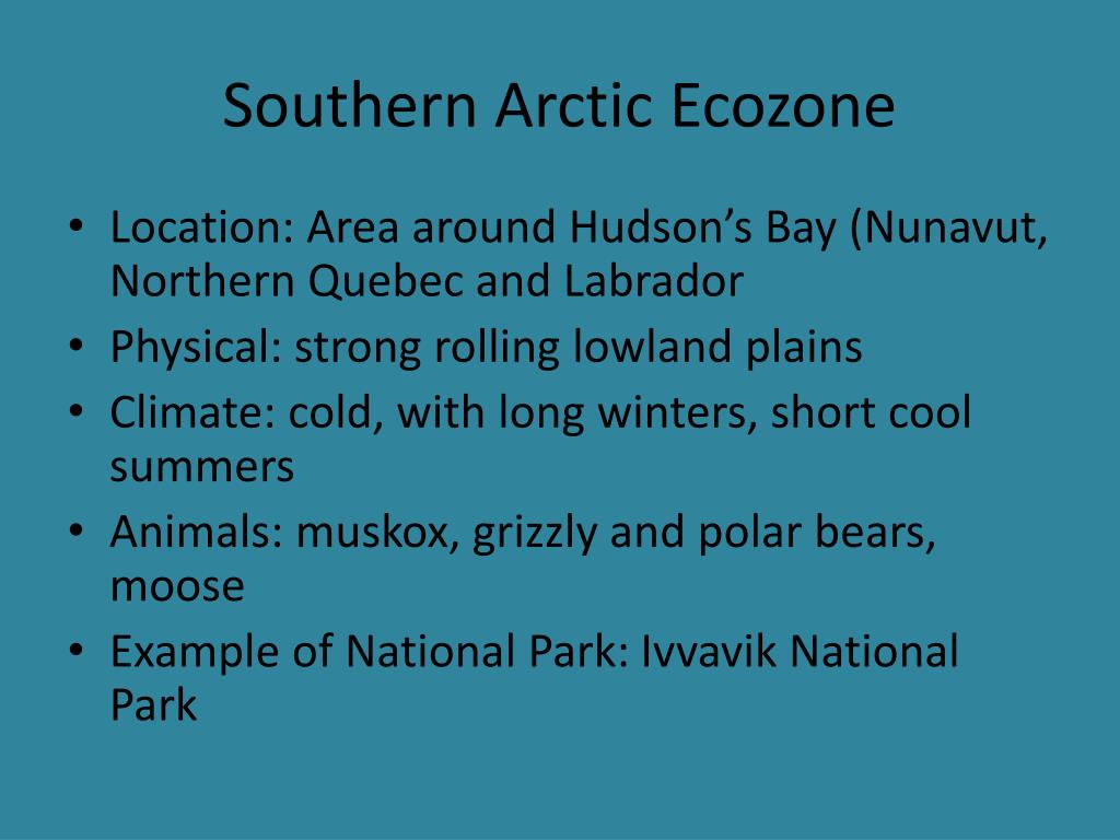 PPT - Canada’s Terrestrial Ecozones of Canada PowerPoint Presentation ...