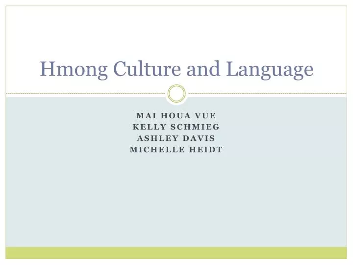 PPT - Hmong Culture and Language PowerPoint Presentation, free download ...