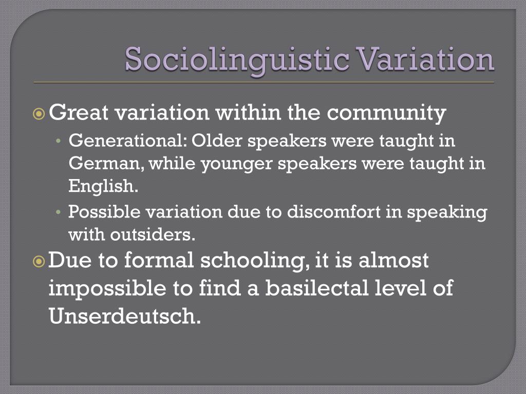 PPT - Unserdeutsch “Our German” Rabaul Creole German PowerPoint ...