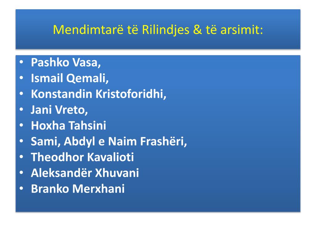 PPT - Mendimi filozofiko-pedagogjik shqiptar PowerPoint Presentation ...