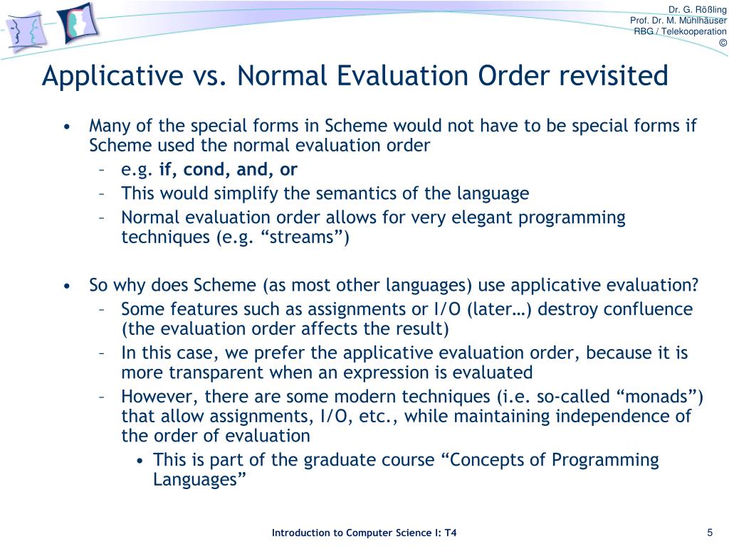 Ppt Introduction To Computer Science I Topic 4 Evaluation Order And Lexical Scoping