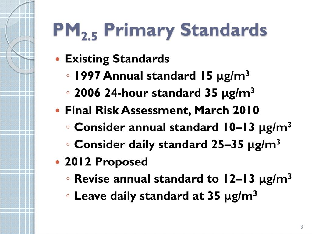 PPT - EPA’s Proposed Fine Particulate Matter National Ambient Air ...