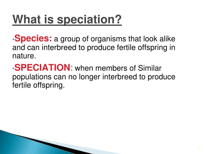 PPT - Speciation & Patterns of Evolution PowerPoint Presentation - ID ...