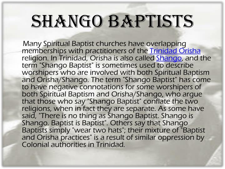PPT - Spiritual Baptist PowerPoint Presentation - ID:2012341