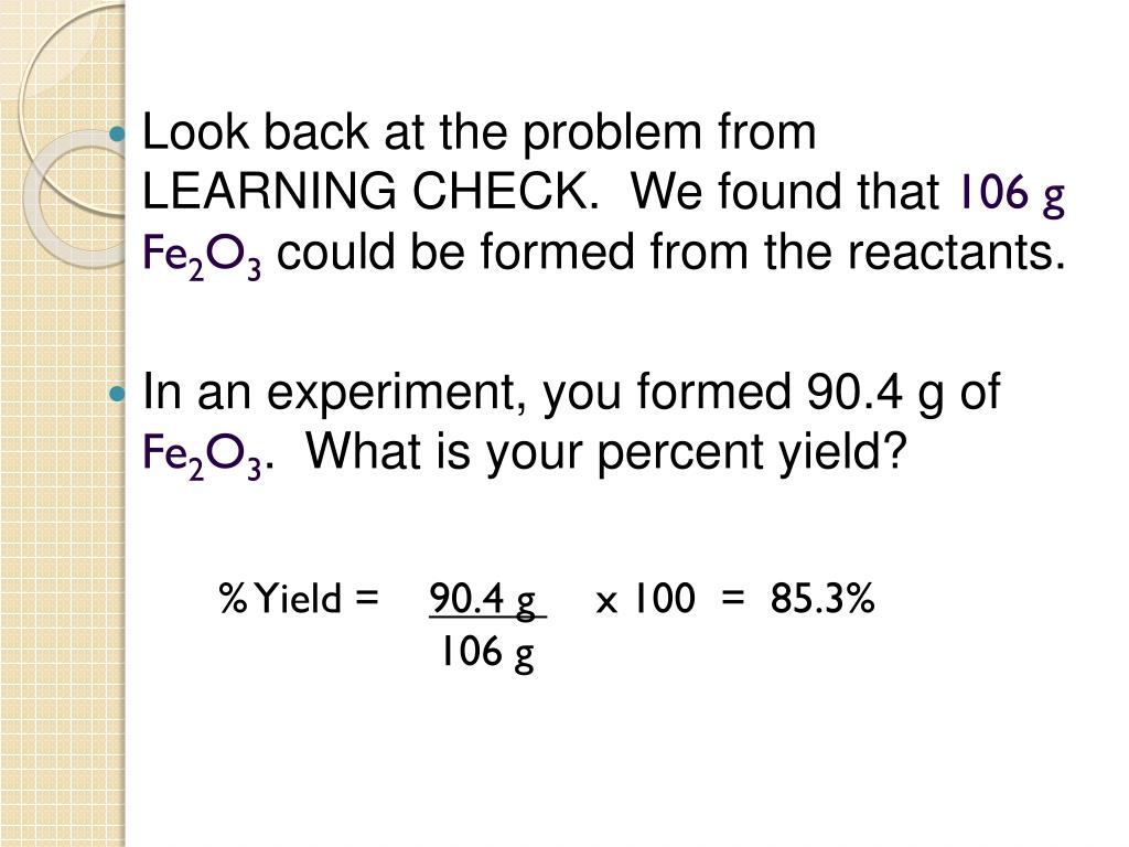 PPT - Stoichiometry Mass Changes in Chemical Reactions PowerPoint ...