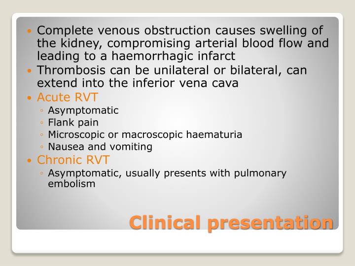 PPT - Renal vein thrombosis PowerPoint Presentation - ID:2012629