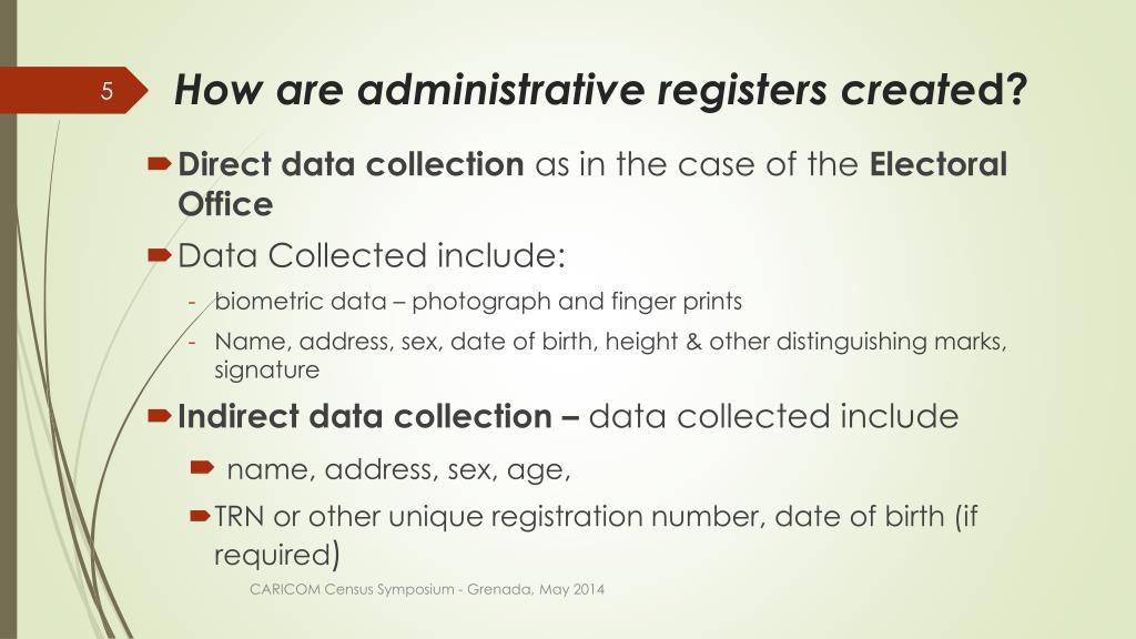 PPT - Administrative Registers & Register Based Population Census ...