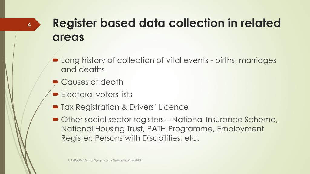 PPT - Administrative Registers & Register Based Population Census ...