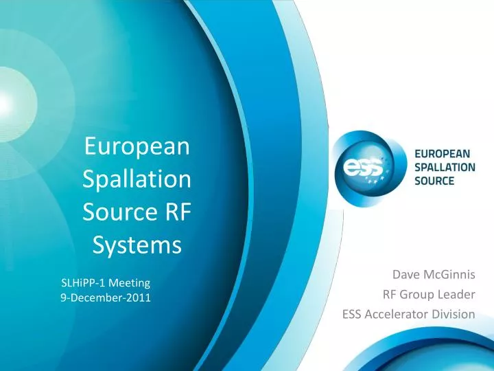 PPT - European Spallation Source RF Systems PowerPoint Presentation ...