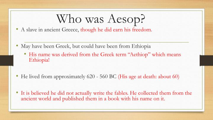 PPT - Aesop Fables PowerPoint Presentation - ID:2012868