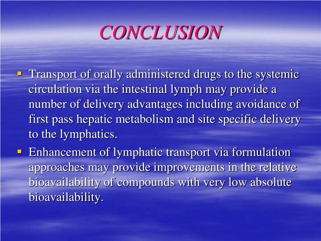PPT - Lymphatic transport of drugs PowerPoint Presentation, free ...