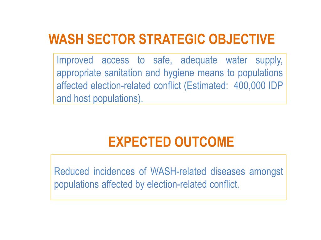 PPT - Enhancing Wash Sector Preparedness for 2013 Elections Conflict ...