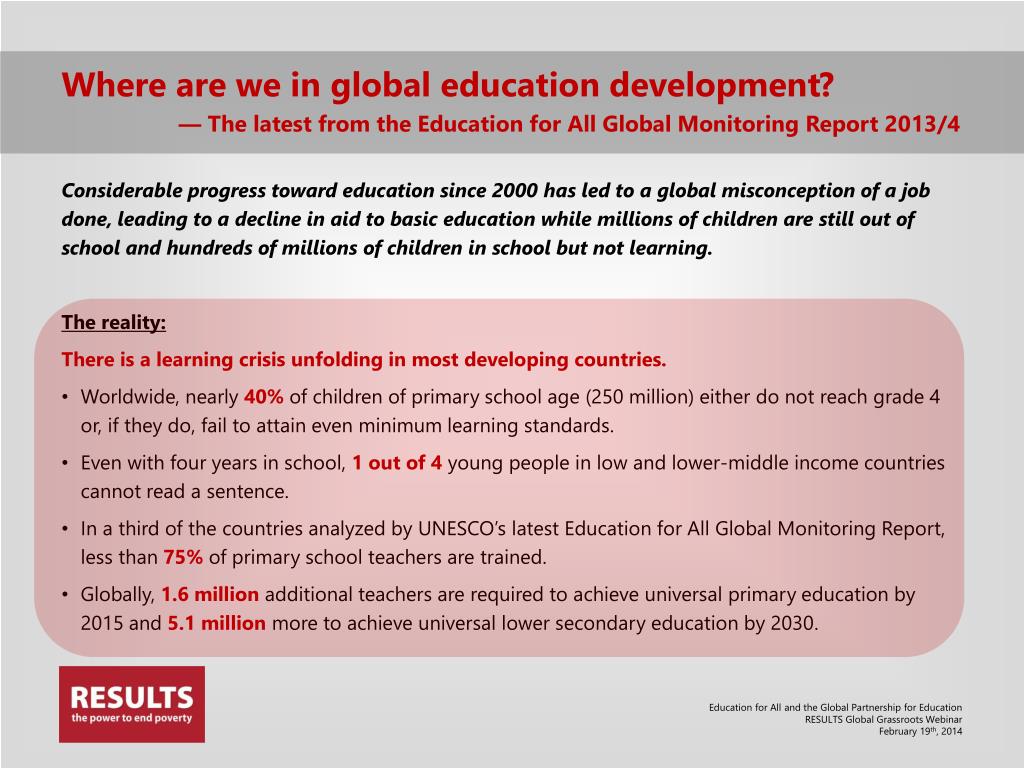 PPT - Education for All and the Global Partnership for Education ...