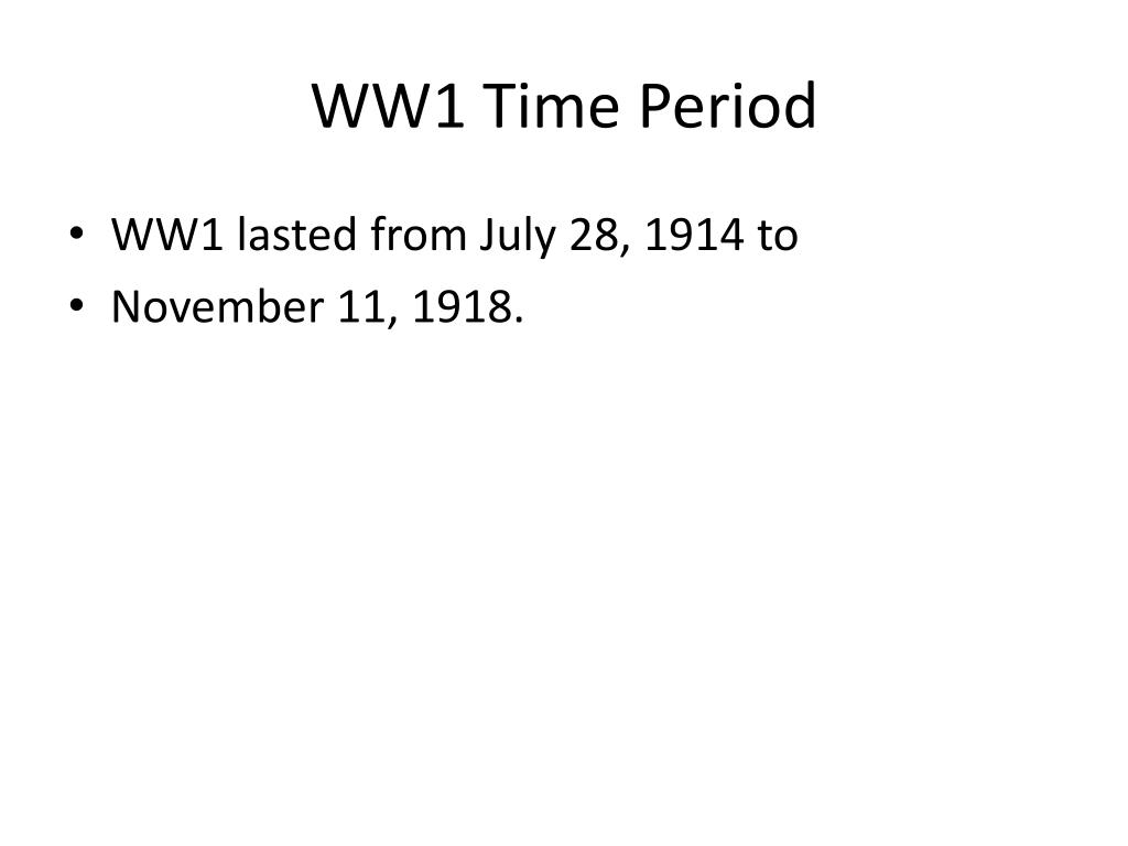 PPT - World War 1 PowerPoint Presentation, free download - ID:2013964