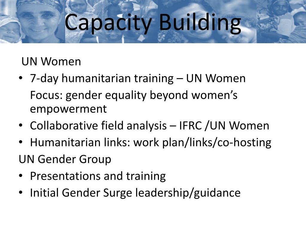 PPT - Gender Entry Points in Preparedness GenCap collaboration with the ...