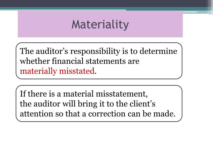 PPT - Advanced Auditing Materiality and the Audit Risk Model PowerPoint ...
