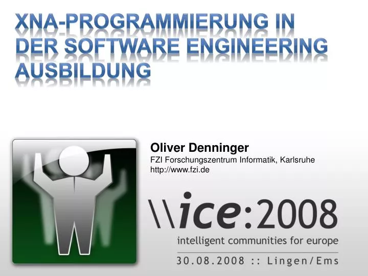 PPT - XNA-Programmierung in der Software Engineering Ausbildung ...
