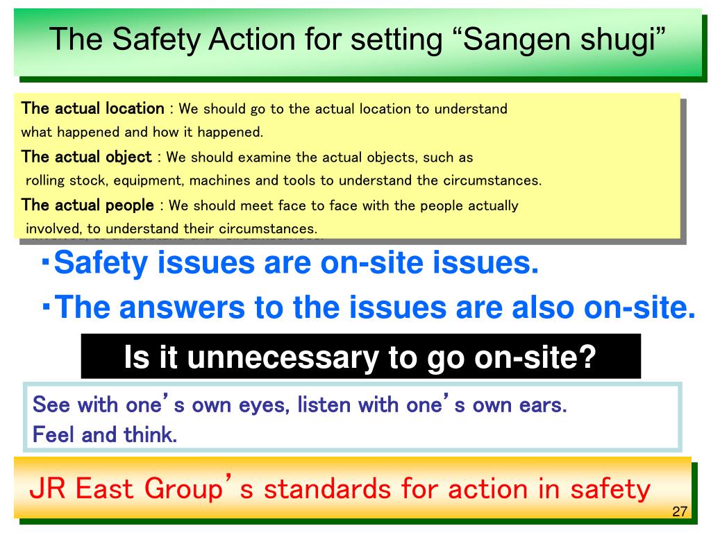 PPT - Building the safety culture of JR East Japan TOMOAKI KURIHARA ...