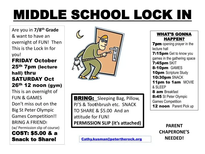 PPT - MIDDLE SCHOOL LOCK IN PowerPoint Presentation, free download - ID ...