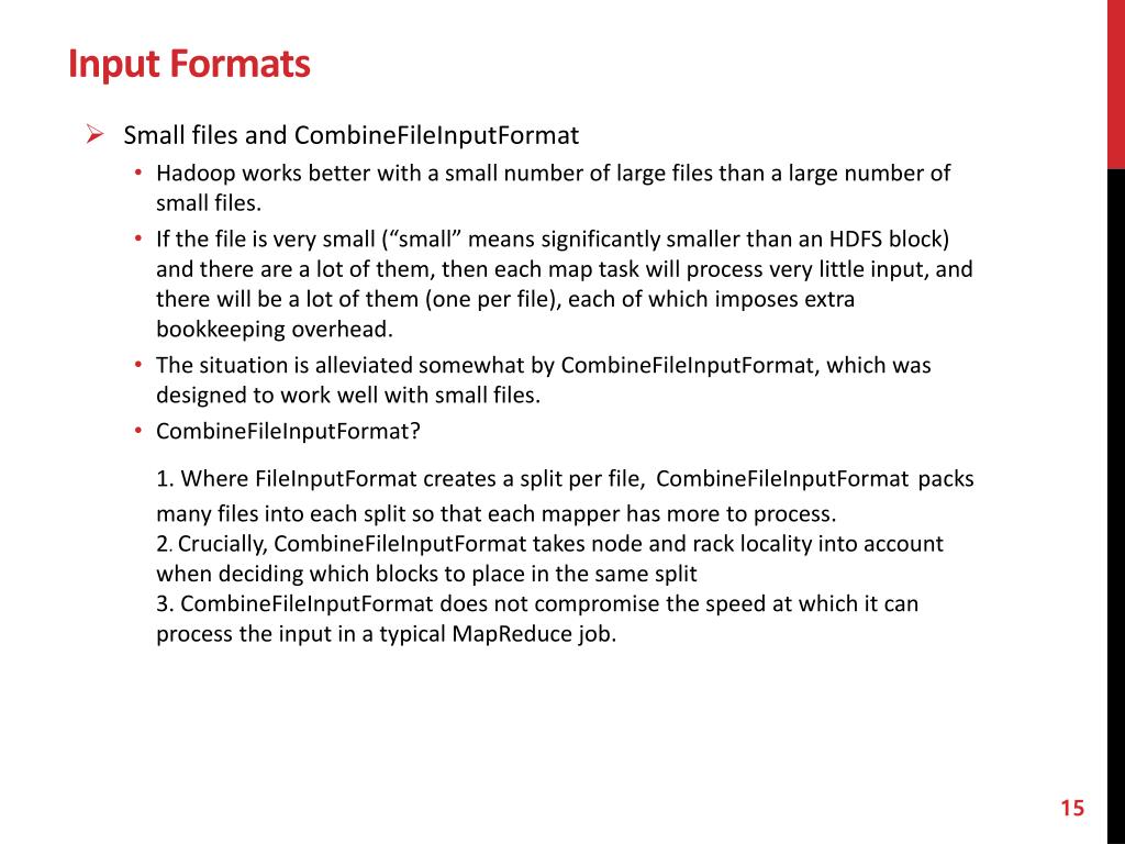 Ppt Distributed And Parallel Processing Technology Chapter7 Mapreduce Types And Formats