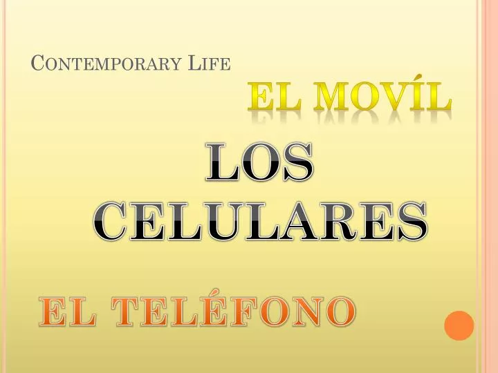 PPT - Contemporary Life PowerPoint Presentation, free download - ID:2016001