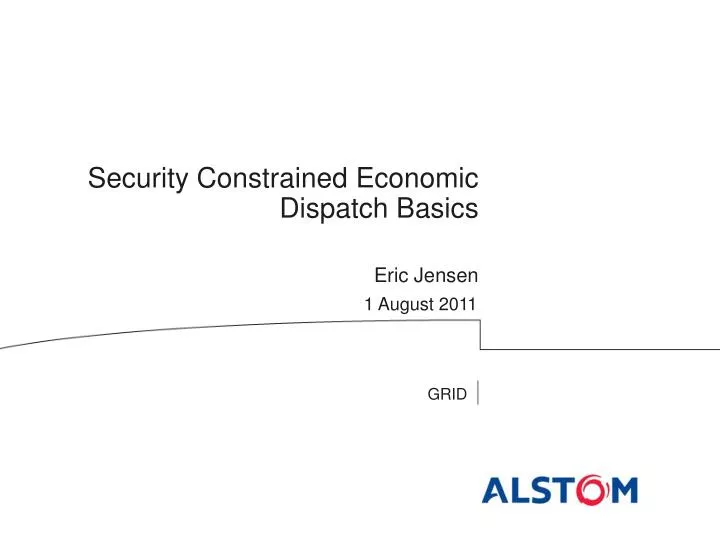 Ppt Security Constrained Economic Dispatch Basics Powerpoint