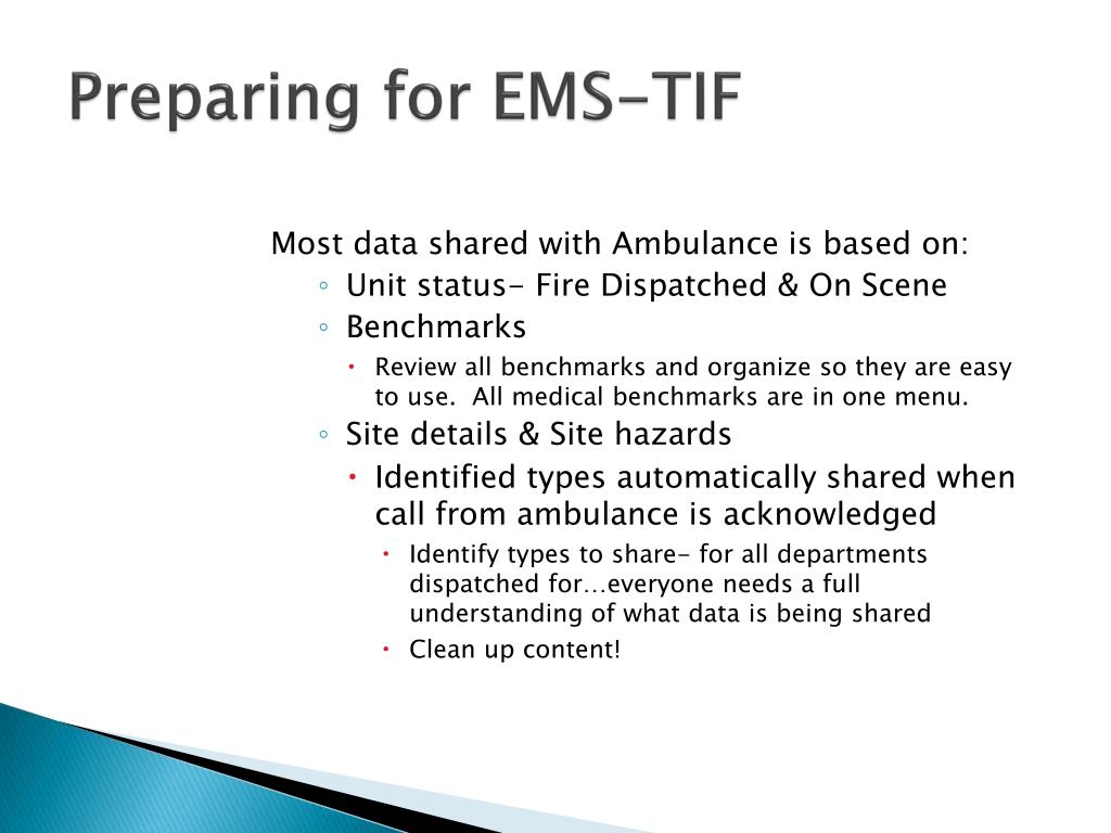PPT - EMS-TIF Implementation Kitchener Fire Department Barrie Fire ...