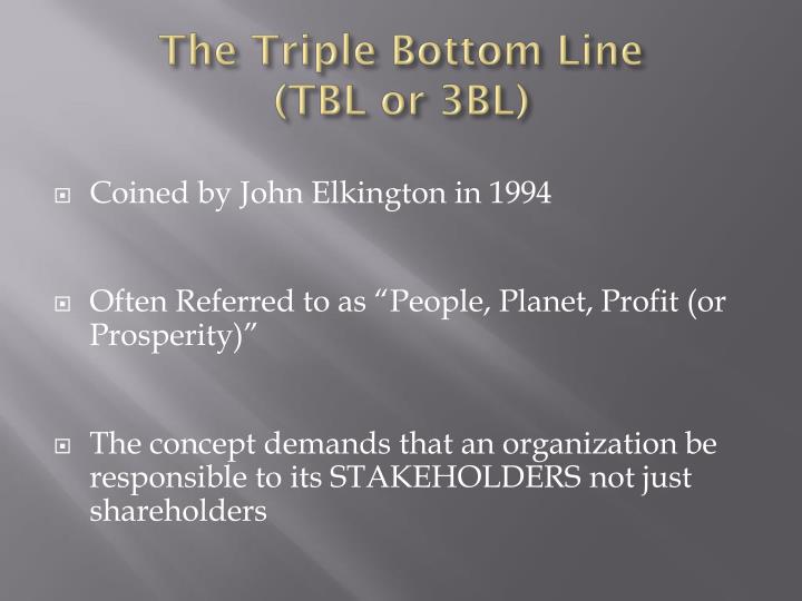 PPT - The Triple bottom Line PowerPoint Presentation - ID:2016737