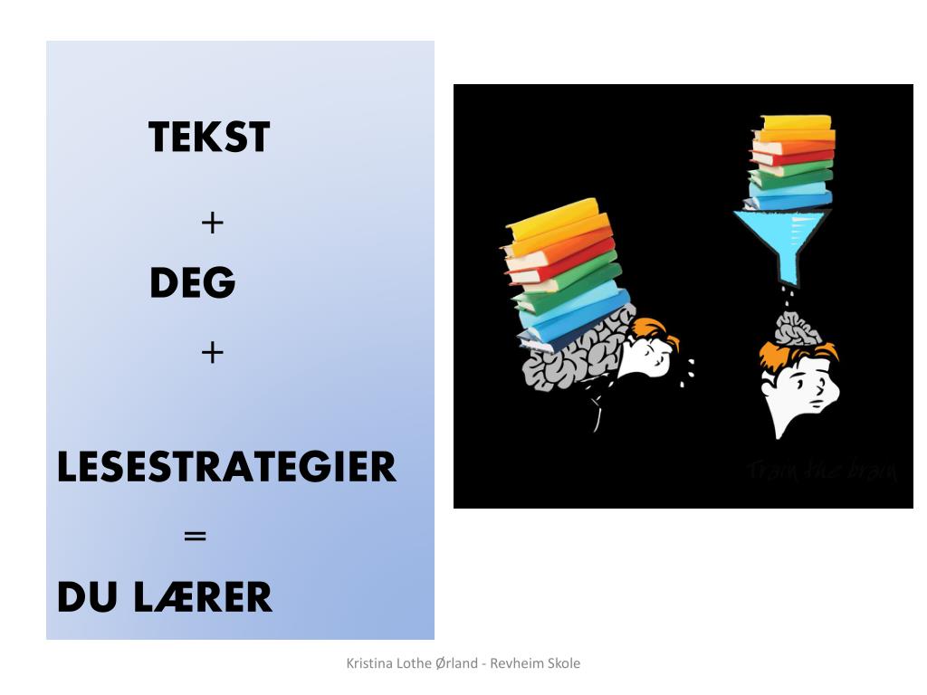 PPT - TEKST + DEG + LESESTRATEGIER = DU L ÆRER PowerPoint Presentation ...