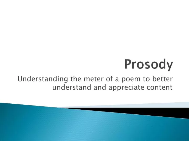 PPT - Prosody PowerPoint Presentation, free download - ID:2017387