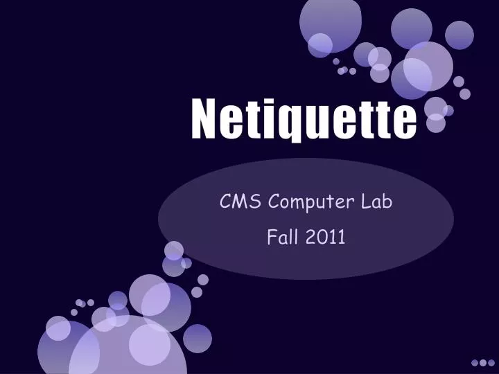 PPT - Netiquette PowerPoint Presentation, free download - ID:2017421