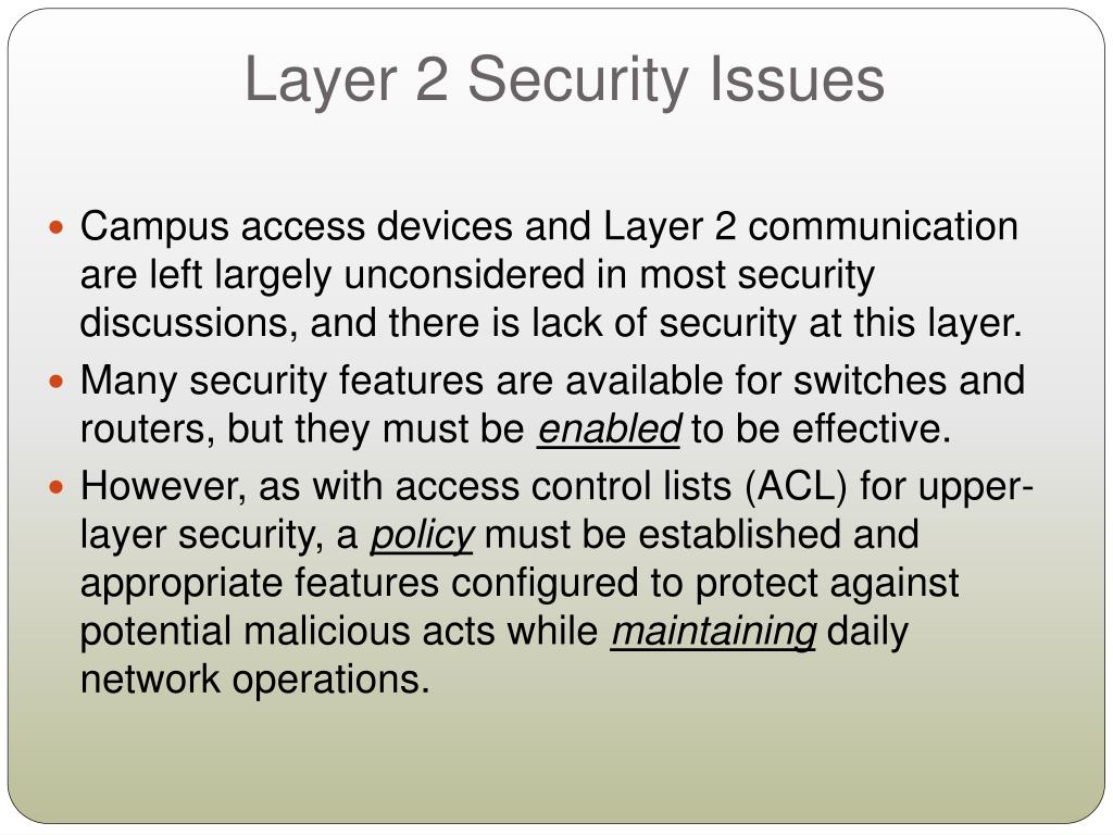 PPT - Securing Layer 2 Access PowerPoint Presentation, free download ... PPT - Securing Layer 2 Access PowerPoint Presentation, free download ...