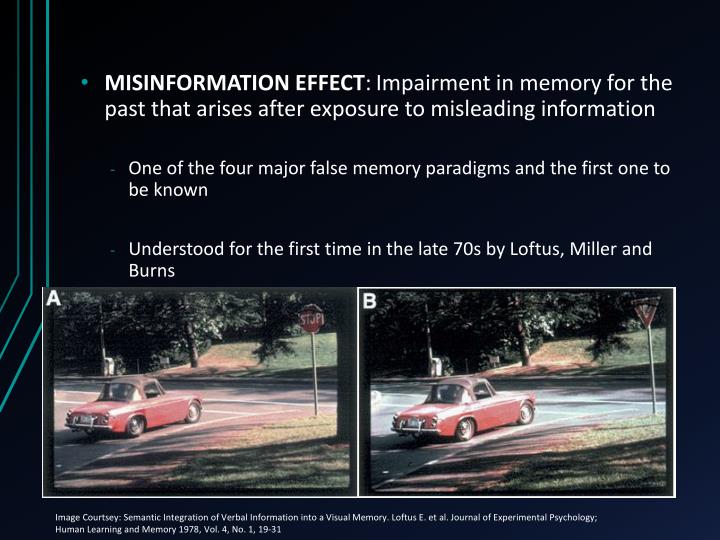 PPT - Studying Misinformation effect on the Episodic and Semantic ...