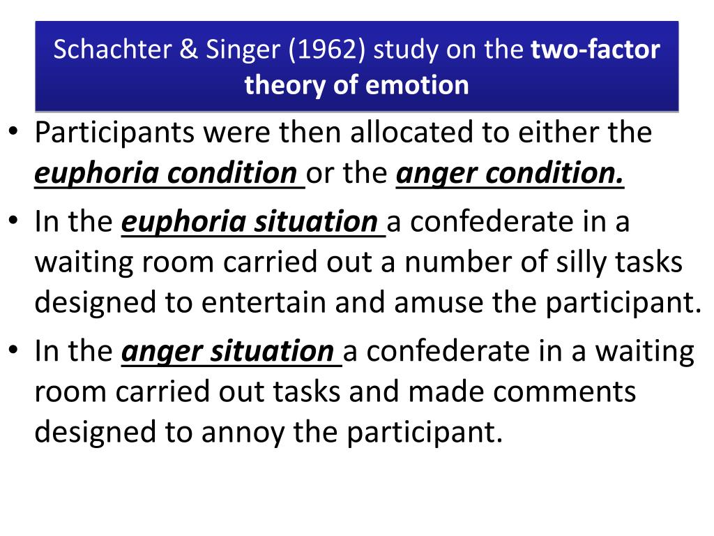 PPT - Schachter & Singer (1962) two-factor theory of emotion PowerPoint ... PPT - Schachter & Singer (1962) two-factor theory of emotion PowerPoint ...