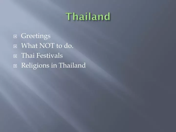 PPT - Thailand PowerPoint Presentation, free download - ID:2018278