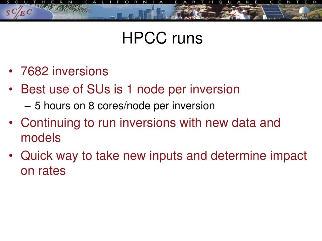 PPT - Improving Earthquake Forecasts using USC HPCC PowerPoint ... PPT - Improving Earthquake Forecasts using USC HPCC PowerPoint ...