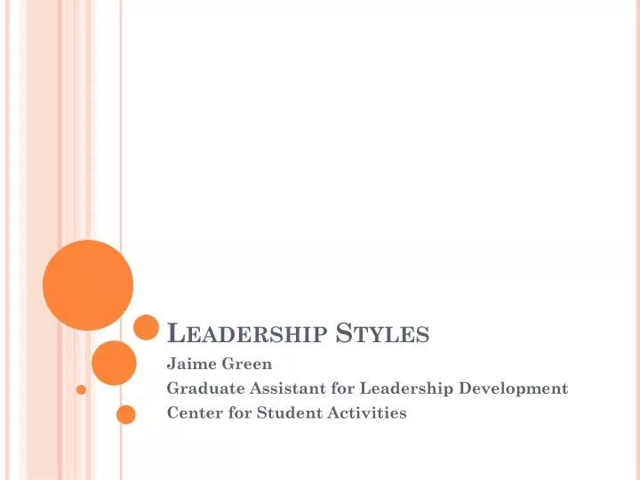 PPT - Leadership Styles PowerPoint Presentation, free download - ID:2018973