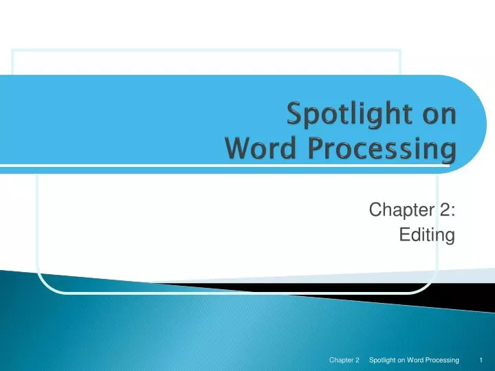 PPT - Spotlight on Word Processing PowerPoint Presentation, free download - ID:2019011