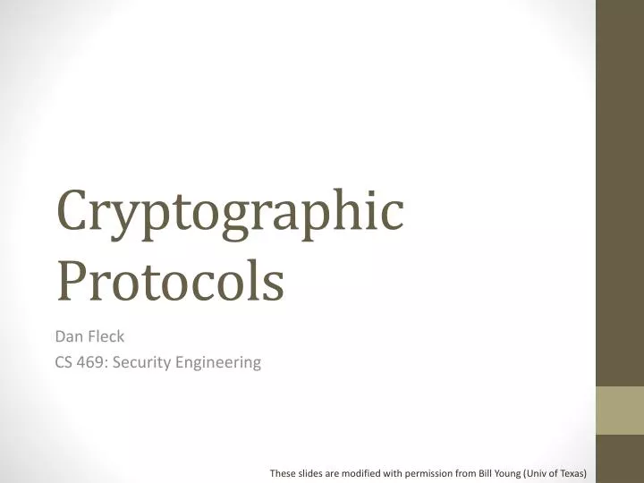 PPT - Cryptographic Protocols PowerPoint Presentation, free download - ID:2019231