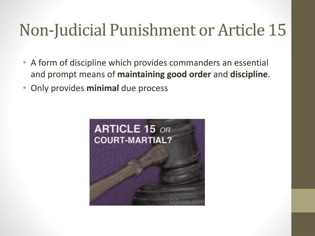 PPT - Military Justice – Week 2 Jay Canham PowerPoint Presentation ...