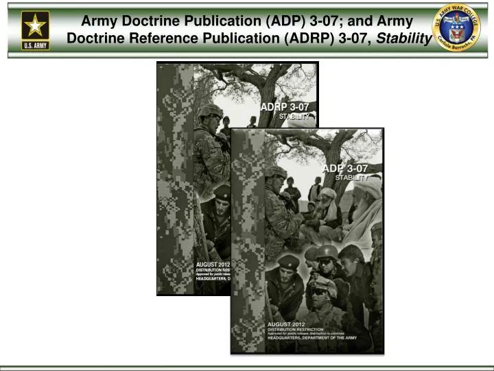 PPT - Army Doctrine Publication (ADP) 3-07; and Army PowerPoint ...