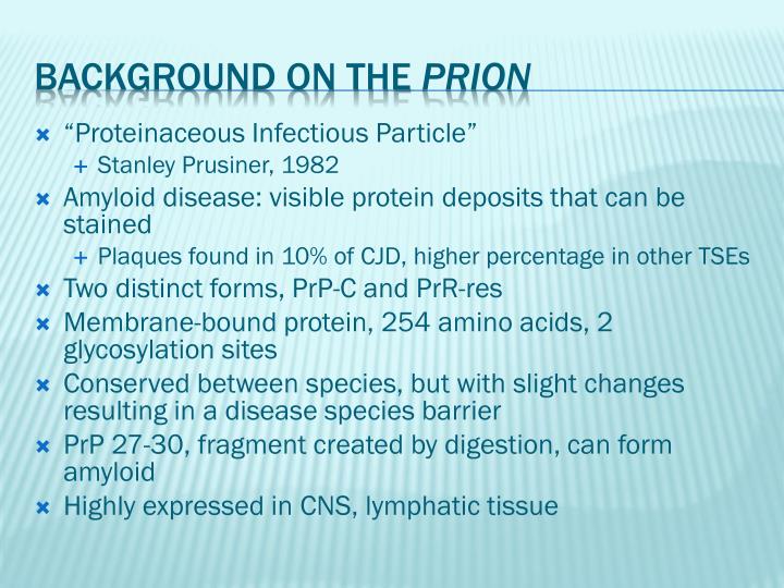 PPT - Kinetics of the Prion Protein: Structure, Misfolding , Disease ...
