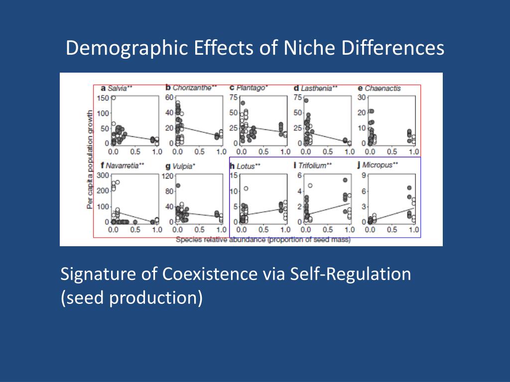 PPT - The Importance of Niches for the Maintenance of Species Diversity ...