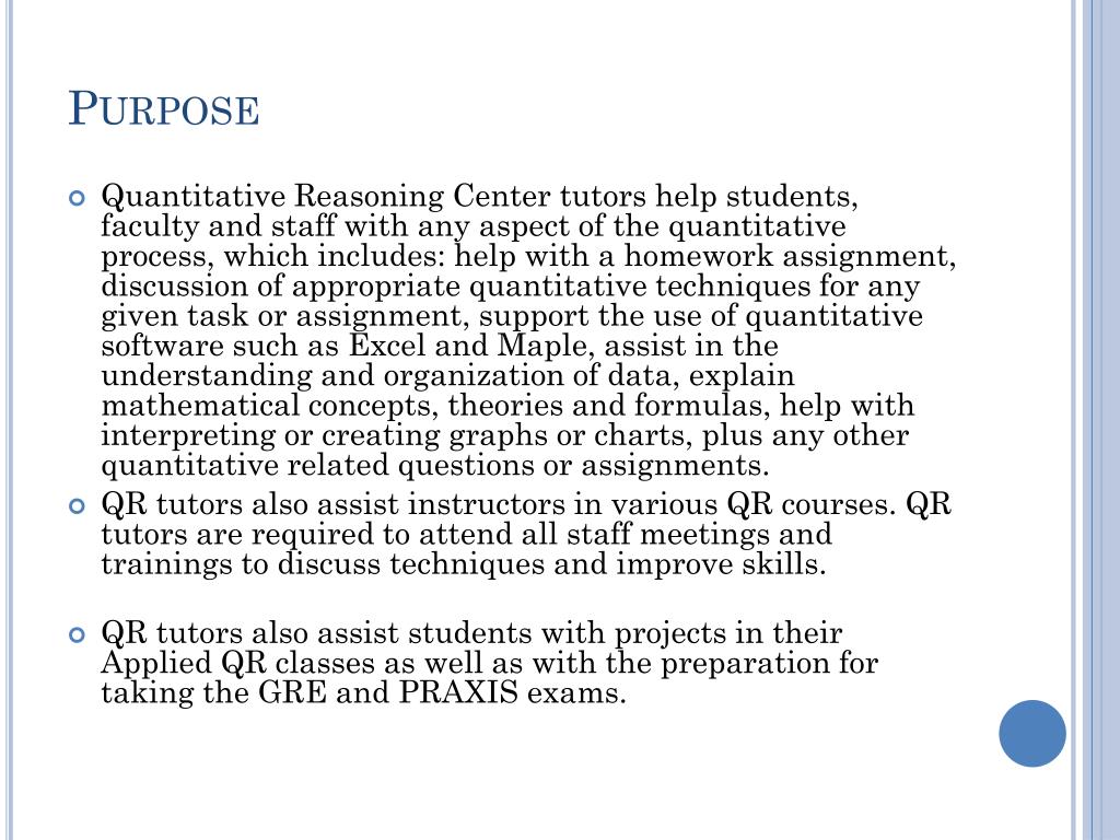 PPT - Establishing a Quantitative Reasoning Center PowerPoint ... PPT - Establishing a Quantitative Reasoning Center PowerPoint ...