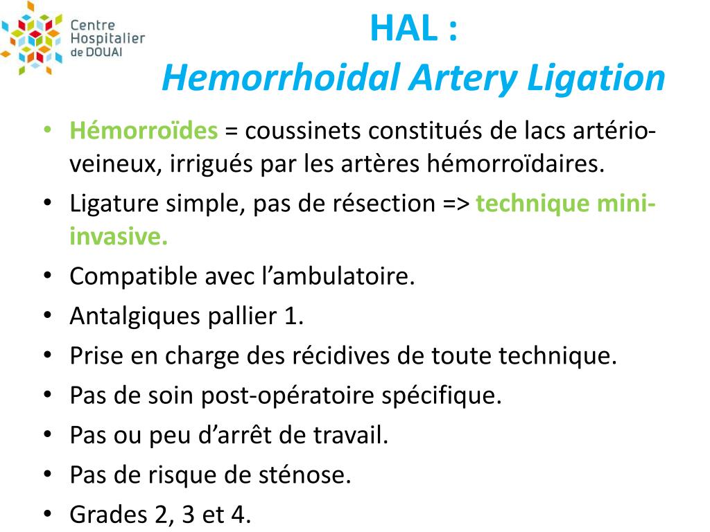 PPT - Traitement chirurgical de la maladie hémorroïdaire : quoi de neuf ...